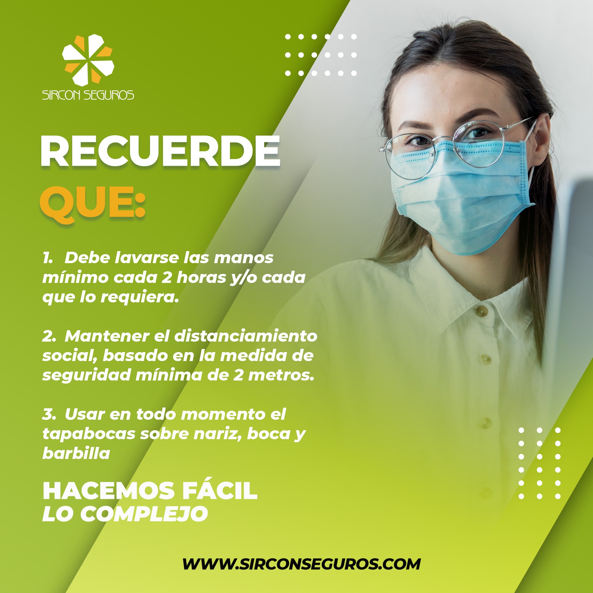 Consejos covid-19 - Sircon Seguros